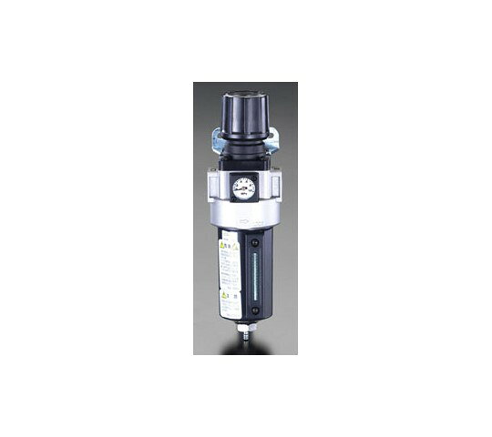 エスコ エアーフィルター付レギュレーター Rc3/8" EA153CA-23 1個●全高：244mm●使用圧力：0.05〜1.0MPa●設定圧力：0.05〜0.85MPa●耐圧力：1.5MPa●周囲温度：5〜60℃●ろ過度：5μm●重量：8...