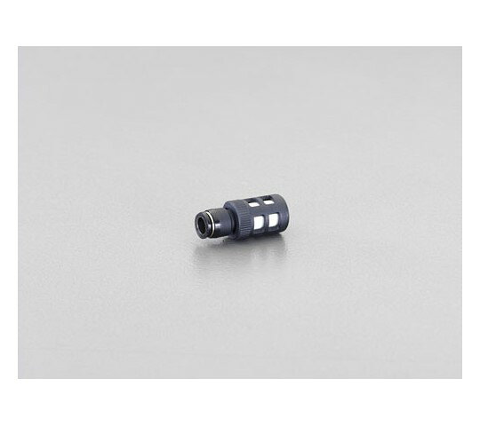 エスコ サイレンサ　4mm EA153GC-4 1個●使用圧力範囲：0/0.9MPa●使用温度範囲：0/60℃●本体材質：樹脂：PBT、エレメント：PVF●使用流体：空気●チューブ外径：4mm●消音効果：20dB●コード品番：EA153GC-4
