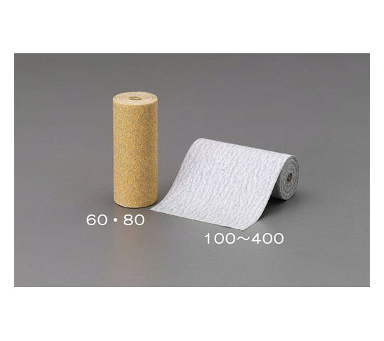 エスコ 64mm×1.9m/#150研磨紙ロール EA366MK-150 1巻●切削力・耐久性に優れたのり付サンドペーパーです。●表面に目詰まり防止加工を施してあるので、切削力・耐久力に優れています。●EA366MK-1もしくは-2にセット...