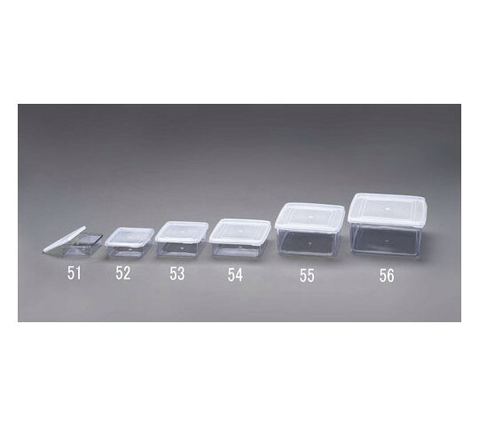 エスコ シール容器（角型）　160×120×52mm/750mL EA508AM-53 1個●入数は1個入りです。●材質：本体：AS樹脂、フタ：ポリエチレン、EVA樹脂●容量：750mL●サイズ：160（W）×120（D）×52（H）mm●...