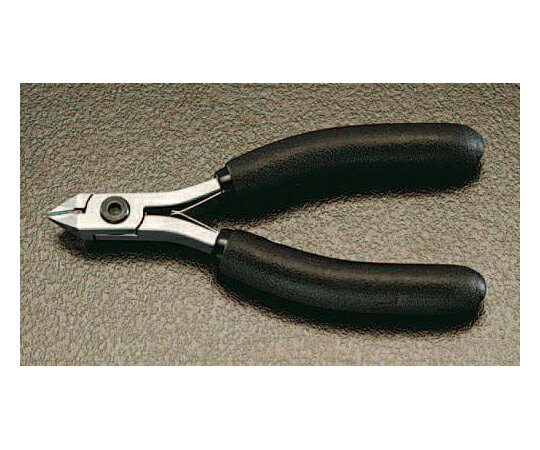 エスコ 120mm,精密用ニッパー(フラッシュ/ESD) EA535TD-2 1個●全長：120mm●刃硬度：HRC63〜65●切断能力（銅線）：0.15〜1.25mm●切断形状：フラッシュ（ごくわずかに切断跡が残ります）●ばね付●テーパー