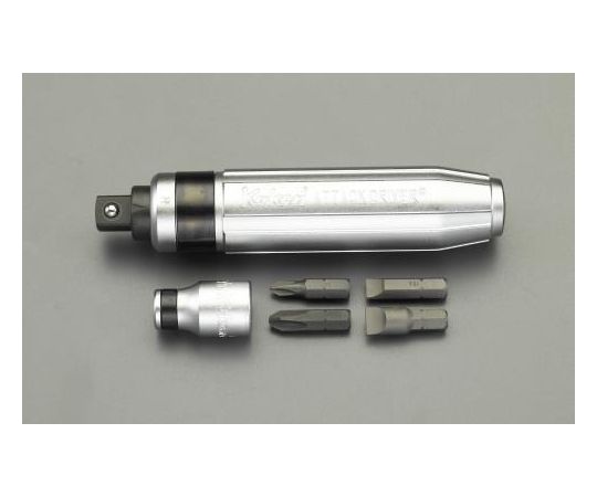 エスコ インパクトドライバーセット（5/16"Hexビット用）　1/2"DR EA550XC 1組●(セット内容)：6点●（+）ビット：#2・#3●（-）ビット：1.6×9・1.6×11mm●ビットホルダー：8mm（5/16"）hex×1/...
