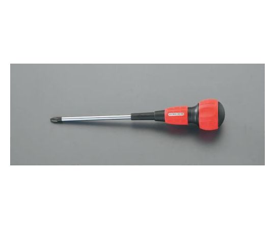 エスコ [+]ドライバー（パワーグリップ電工）　#3×150mm EA557AM-3 1本●先端：#3●軸径：6.3mm●軸長：150mm●重量：106g●ハンドルは手の平に収まる抜群のフィット感●押しながらトルクもよく伝わるグリップ形状●...