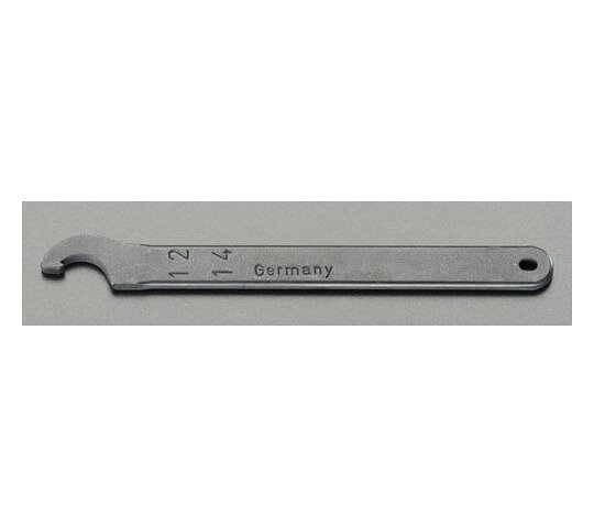 エスコ フックレンチ 12-14mm EA613X-0.1 1個●注意：・工具は本来の使用目的以外には使用しないでください。・爪の割れ、欠け、摩耗、変形などの異常が認められた場合は、使用しないでください。・無理な姿勢で作業しないでください。...