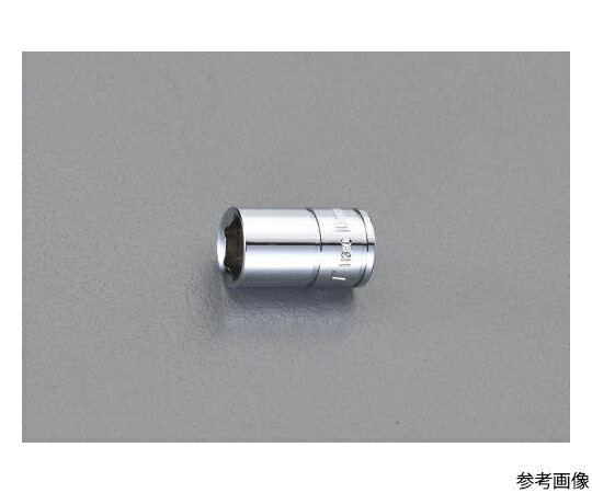エスコ ソケット　1/4"DR×4.5mm EA617CL-4.5 1個●差込角：1/4”●全長：24.5mm●ミラー仕上げ●対辺(mm)：4.5●外径(mm)：7.4●コード品番：EA617CL-4.5