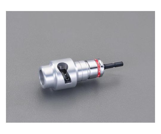 エスコ ケーブルストリッパー（電ドル用・アジャスター式）　22mm2 EA580TB-9 1個●剥き幅が調整できるアジャスター式●電ドルにセットし回転させるだけでCV・CVTケーブルの被覆を約1秒で決まった長さに剥せます。●六角シャンク：1...