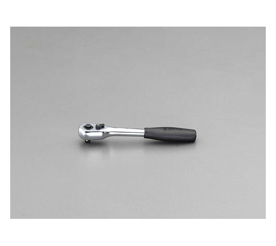 エスコ ラチェットハンドル（ロッキング）　1/4"DR×143mm EA687AR-3 1個●差込角：1/4"●全長：143mm●送り角：6°●ロック式●左右切換式●重量：137g