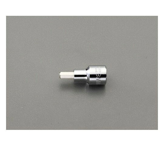 エスコ [INHEX]ビットソケット　1/2"DR×12mm EA687CM-112 1個●差込角：1/2”●サイズ：12mm●全長：50mm●コード品番：EA687CM-112