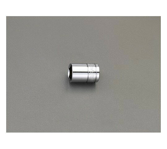 エスコ ソケット　1/2"DR×11/16" EA687CS-107 1個●差込角：1/2”●対辺：11/16”●外径：24.2mm●全長：37.8mm●コード品番：EA687CS-107