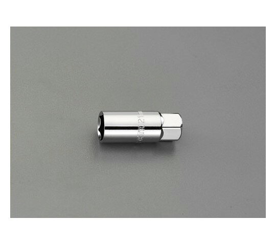 エスコ スパークプラグソケット　1/2"DR×21mm EA687CV-62 1個●差込角：1/2”●対辺：21mm●外径：27mm●全長：70mm●コード品番：EA687CV-62