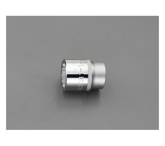 エスコ ソケット　3/4"DR×15/16" EA687ES-104 1個●差込角：3/4”●対辺：15/16”●外径：34.2mm●全長：51mm●コード品番：EA687ES-104