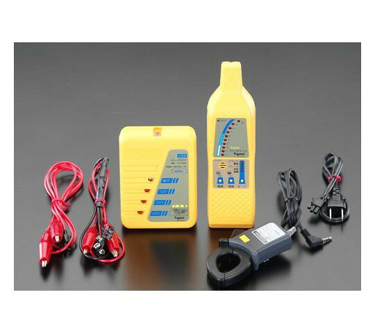エスコ ラインチェッカー EA711H-10A 1個●〈送信器〉●▼使用電圧範囲：AC12/528V(50/60Hz)●▼信号周波数：5KHz●▼重量：約110g●▼サイズ：105×75×28mm●〈受信器〉●▼探査方式：信号電流による磁束...