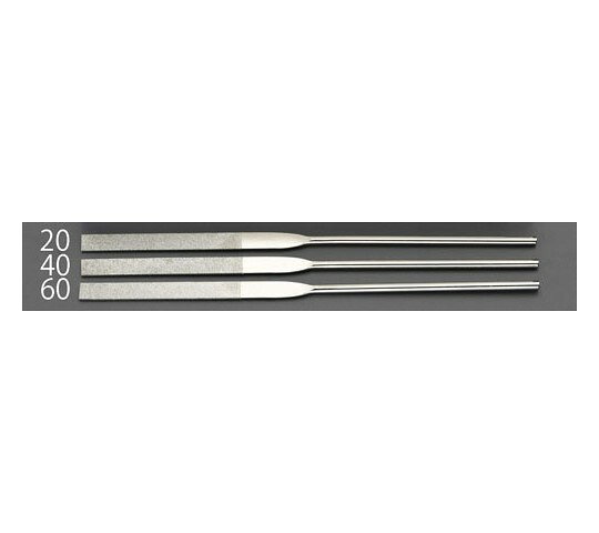 エスコ 200mm/#600ダイヤモンドやすり(精密・平) EA826NC-60 1本●全長：200mm●粒度：#600●形状：平●刃幅：8mm●刃厚：2mm●コーティング長：70mm●軸径：φ4mm●刃材質：SK