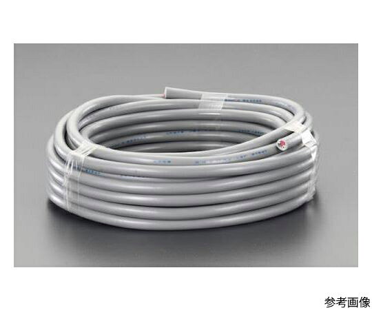 エスコ ビニールキャブタイヤケーブル(3芯/黒)　300V/12A/5m EA940AG-18 1巻●定格容量：14A　300V（1.25mm2×3心）●コード長：5m●カラー：ブラック●外径：7.8mm