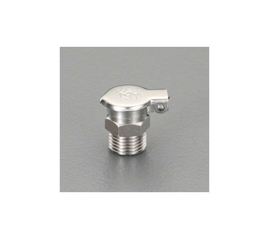 エスコ G1/4"オイルカップ EA991CW-22 1個●オイル専用の給油口です。●フタはスプリングで閉まります。●材質：真鍮（ニッケルメッキ）●ネジサイズ：G1/4"●全長：19mm