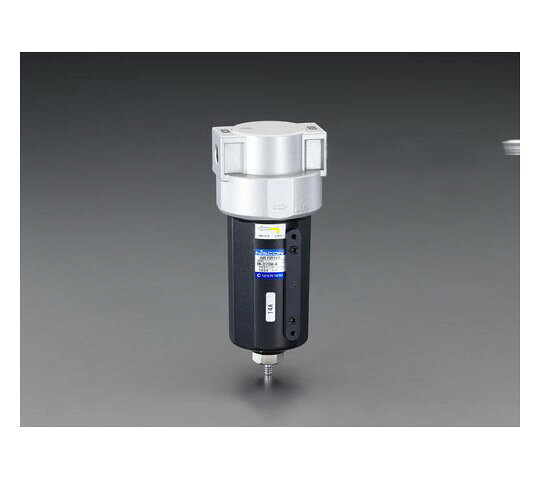 エスコ Rc3/8"エアフィルター(中圧用) EA153CB-103 1個●使用圧力：0.05/1.4MPa●耐圧力：2.1MPa●ろ過度：5μm●全高：170mm●取付ねじ：Rc3/8”●面間：70mm●コード品番：EA153CB-103