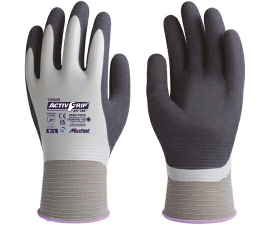 東和コーポレーション 天然ゴム手袋 ActivGrip XA-326 L 10双 326-L 1袋(10双入)●手の甲全体にコーティングを施しており、土、汚れ、水分などが手袋内部に浸入しにくい構造となっています。●ピタッと吸着して掴みやすい...