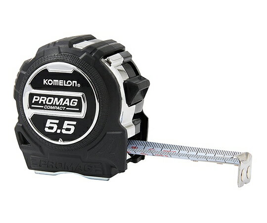 コメロン PROMAG 2555 KMC-83PM 1個●鉄骨、足場作業などに便利な、本体下部マグネット付きコンベックスです。●長さの測定。●本体を鉄材に固定できるように本体下部に強力マグネットが装備されています。●本体下部のマグネットは非...