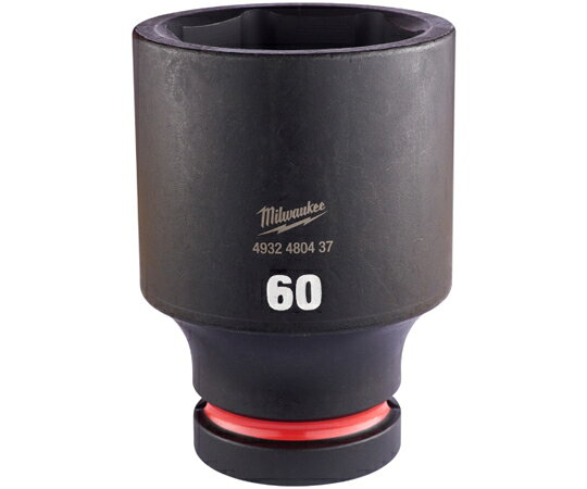ミルウォーキーツール・ジャパン SHOCKWAVE IMPACT DUTY ディープインパクトソケット 1インチ（25.4mm） 角 60mm 4932480437 1個●鍛造製法により高トルクに対応した強度と耐久性を実現●ノンスリップ六面...