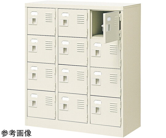 三島精器 扉付 シューズボックス 鍵付 3列4段（12人用） BST3-4WKN 1台●3列4段12人用扉付シューズボックスです。●設置場所の寸法を測り、ご注文の商品が設置可能かどうかご確認の上ご注文ください。●お客様のご都合により再配送の...