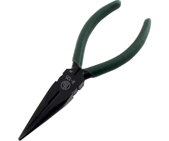 ベストツール マルビー カチオン電着塗装仕様 ラジオペンチ（ビニールグリップ付）125mm R-125 1丁●防錆効果の高いカチオン電着塗装を施したツールです。●刃は高周波焼入処理済みなので、銅線や細い鉄線も楽に切断できます。●すべりにくく...