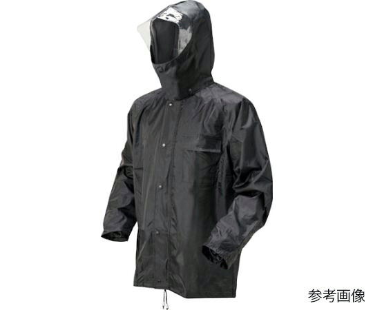 喜多 かっぱです。 ブラック LL No1700-BK-LL 1着●上着は、水の侵入を防ぐ前たて、手袋使用時に便利な2重袖、収納に便利な左胸ポケット、視認性の良い透明フード、背中に反射テープ付の多機能合羽です。●パンツは、裾部分のワンタッチ...