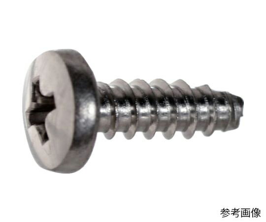 トラスコ中山 バインド頭タッピングねじ ステンレス 2種溝付B1 M3×6 1000本入 ヘキサゴンパック S039-0306 1缶(1000本入)●1種よりもピッチが細かく、先端が少し絞っていて、1/4カットしています。●カット部は相手材...