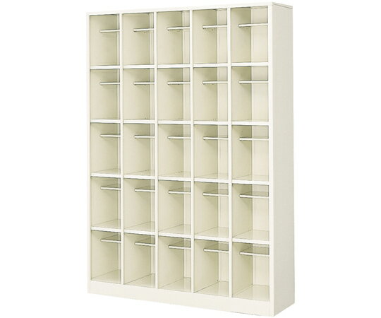 三島精器 オープンシューズボックス 5列5段（25人用） BS-LL25H5N 1台●5列5段25人用オープンシューズボックスです。●設置場所の寸法を測り、ご注文の商品が設置可能かどうかご確認の上ご注文ください。●お客様のご都合により再配送...