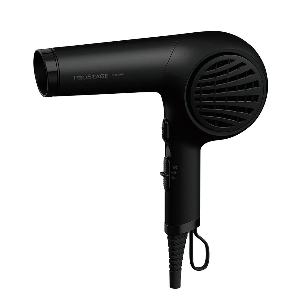コイズミ PROSTAGE ヘアドライヤー KPD-T910/K 1台●マイナスイオン機能搭載のシロッコファンドライヤー。●軽量設計。●着脱フィルター式。●材質：PP（ポリプロピレン）●商品サイズ：約幅233×奥行82×高さ265mm●商品...