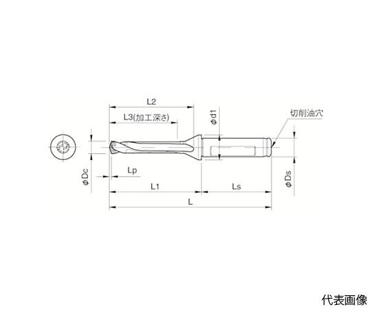 ●高性能モジュラードリル、独創的な構造で高速・高送り加工を実現しています。●ドリリング加工用。●適合チップ：DC○○M-SC●DRC型：高性能モジュラードリル、独創的な構造で高速・高送り加工を実現●SF：フランジ付き●加工深さ：5×D●原産...