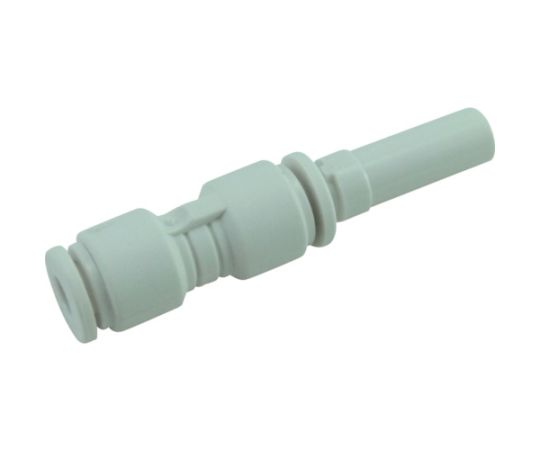 ●使用圧力：1MPa（空気）、0.3MPa（水）●使用流体：空気、水●ジョイント径E（mm）：6●適合チューブ内径D（mm）：4●流体温度（℃）：-5〜60℃（空気）、5〜40℃（水）●材質／仕上：本体／難燃性ポリブチレンテレフタレート（P...