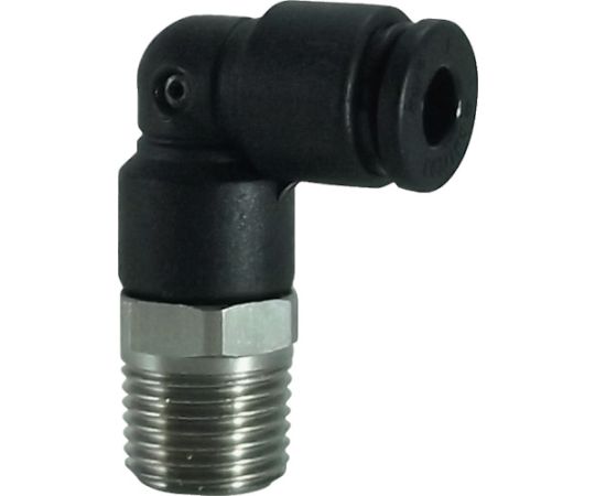 ●適合チューブ外径D（mm）：4●接続口径：R1/8●六角対辺（mm）：10●使用圧力：1MPa（空気）、0.3MPa（水）●使用流体：空気、水●流体温度：-5〜60℃（空気）、5〜40℃（水）●材質／仕上：本体／ステンレス（SUS303）...