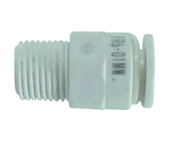 ●適合チューブ外径D（mm）：6●接続口径：R1/8●六角対辺（mm）：12●使用圧力：1MPa（空気）、0.3MPa（水）●使用流体：空気、水●流体温度（℃）：-5〜60℃（空気）、5〜40℃（水）●材質／仕上：本体／難燃性ポリブチレンテ...