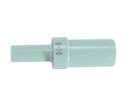 ●使用圧力：1MPa（空気）、0.3MPa（水）●使用流体：空気、水●ジョイント径E1（mm）：6●ジョイント径E2（mm）：10●流体温度（℃）：-5〜60℃（空気）、5〜40℃（水）●材質／仕上：本体／難燃性ポリブチレンテレフタレート（...