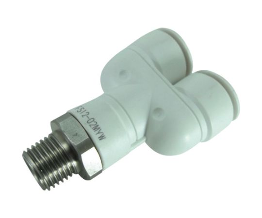 ●適合チューブ外径D（mm）：12×12●接続口径：R1/4●六角対辺（mm）：19●使用圧力：1MPa（空気）、0.3MPa（水）●使用流体：空気、水●流体温度（℃）：-5〜60℃（空気）、5〜40℃（水）●材質／仕上：本体／ステンレス（...