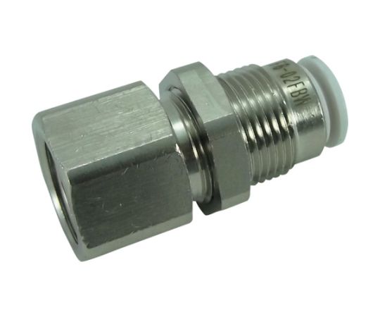 ●適合チューブ外径D（mm）：8●接続口径：Rc1/4●六角対辺（mm）：19●使用圧力：1MPa（空気）、0.3MPa（水）●使用流体：空気、水●流体温度（℃）：-5〜60℃（空気）、5〜40℃（水）●材質／仕上：本体／黄銅+ニッケルメッ...