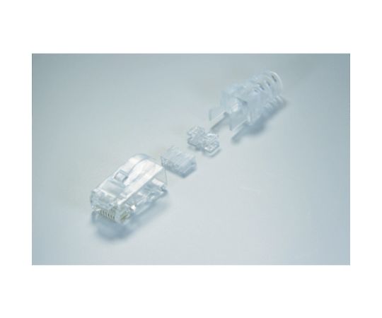 ●単線、より線対応の高性能RJ45プラグです。●ラッチ部折れ防止ため、アーチ型形状を採用しています。●部品数が少なく、良好な施工が可能です。●LANケーブルのプラグ加工に。●材質／仕上：ハウジング／ サーモプラスチック コンタクト／ リン青...