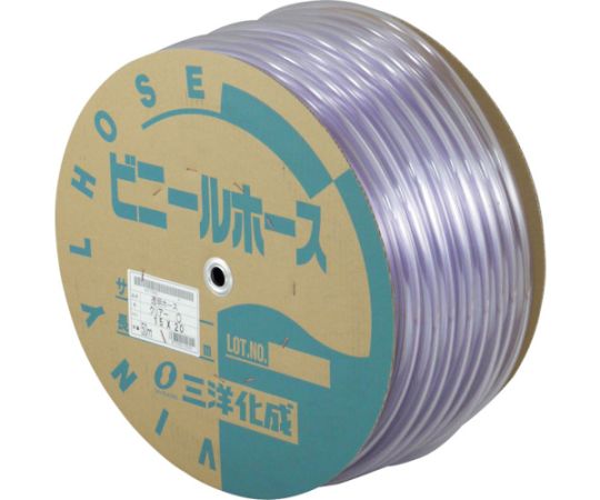 ●流体をしっかり確認できるクリアタイプです。●送排水用。●長さ（m）：50●内径（mm）：15●外径（mm）：20●使用圧力（MPa）：0.43●許容曲げ半径（mm以上）：74●最小曲げ半径（mm）：74●使用温度範囲（℃）：0〜60●食品...