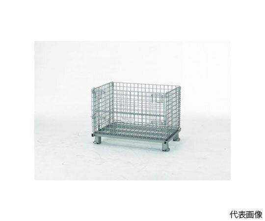 ●メッシュ構造で強度に優れています。●開閉部はコイルを使用し開閉操作は簡単です。●立体格納による所要空間の節減と折りたたみによる保管スペースの有効利用ができます。●汎用的に普及しているサイズです。●各種工場、作業現場に。●最大積載荷重（kg...