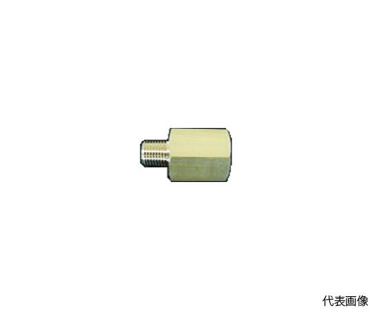 ●接続サイズ：R3/8×W22-14（右）●使用流体：窒素・酸素・アルゴン・空気など●設計温度：-10〜75℃●用途：高圧ガス用継手●適合流体：N2.O2.Ar、Air、CO2、He、H2●ネジサイズA：R3/8●ネジサイズB：W22-14...