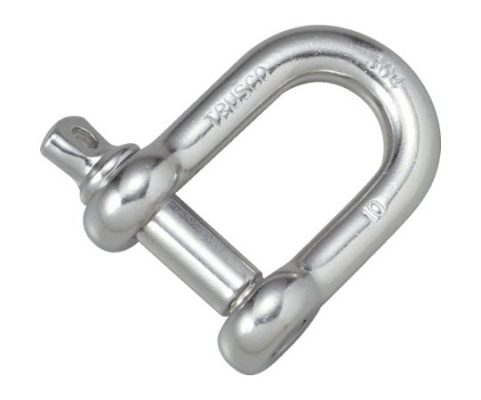 ●ねじ込みタイプのスタンダードなシャックルです。●連結金具として。●使用荷重（kN）：1.96●ねじ径：W5/16●B（mm）：14●L（mm）：28●D1（mm）：7●D2（mm）：7●d（mm）：14●材質／仕上：ステンレス（SUS30...