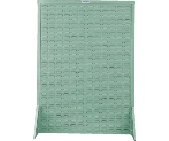 ●コンテナやフックをセットすることにより、部品や工具の保管・管理に最適です。●間口（mm）：910●奥行（mm）：320●高さ（mm）：1240●最大積載量（kg/台）：100●本体色：グリーン●タイプ：片面●付属品：転倒防止金具●組立式●...