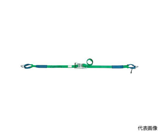 ●ラチェット式により簡単な操作で確実な荷締め作業ができるベルトです。●ナローフック＆しぼり、により2タイプの使用方法ができます。●トラック輸送時の荷崩れ防止。●最大使用荷重（t）：0.83●ベルト長さ（m）巻取側：6●ベルト長さ（m）固定側...