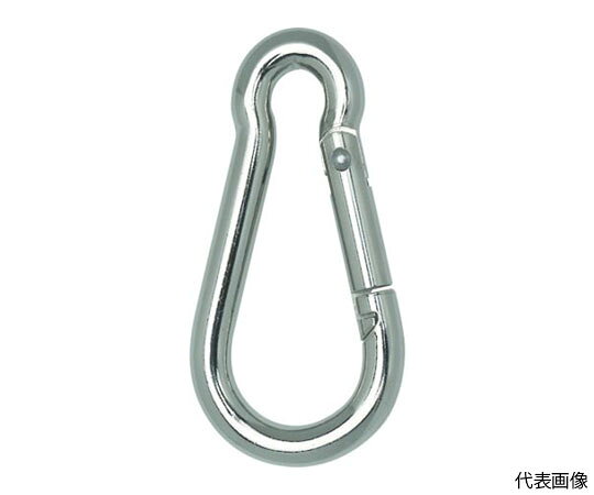 ●国内製造の高品質なカラビナです。●手作業で最終調整をしているので、滑らかな開閉を実現しています。●素手にも優しいニッケルメッキ仕上げです。●アルミ合金製に比べて耐摩耗性に優れています。●チェーン・ワイヤ・ロープなどの連結用フックとして。端...