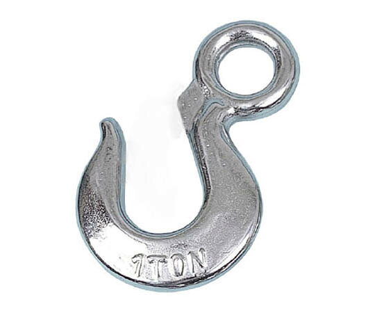 ●ワイヤロープ、チェーン等の先端金具。●入数：1個●使用荷重(ton)：1●ラッチなし●材質/仕上：ステンレス製。●コード番号：808-7011
