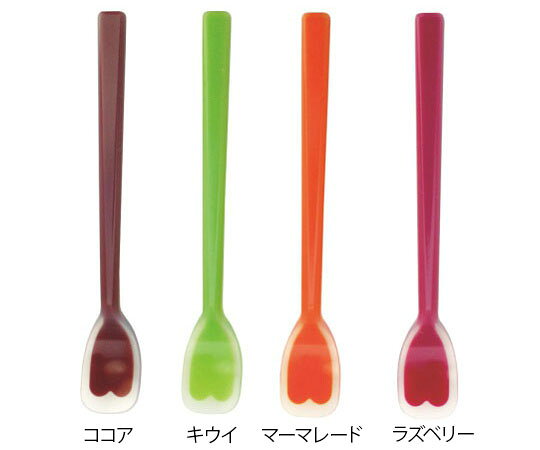 ●すべりにくく手になじみやすいシリコン製のハンドルで扱いやすい一体成型●耐熱温度は200℃(芯は170℃)だから熱いものも大丈夫●しっかりすくえるナイロン製の芯●柔らかい口あたり●お口に運びやすい形状●シリコンゴム製の先端で、入れ物のふちや...