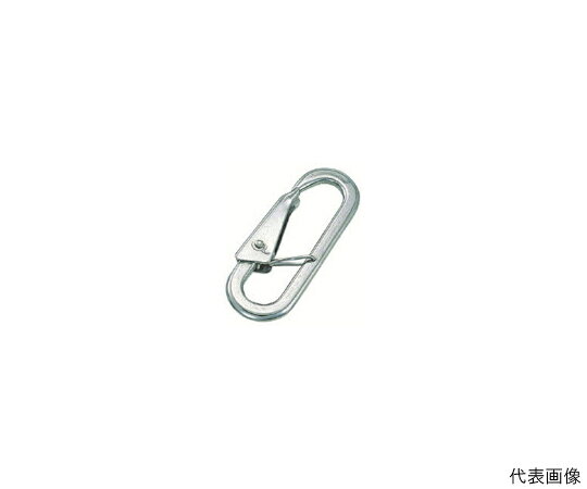 ●外れ止めフックが付いていますので、絡まりを防ぎます。●チェーン・ワイヤー・ロープ等の連結金具として、また端末の金具のジョイントに。●使用荷重（kN）：0.29●D（mm）：7●L（mm）：82●S2（mm）：9●W（mm）：31●d（mm...