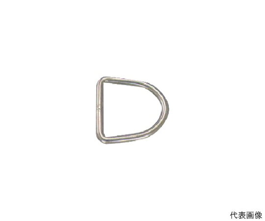 ●溶接付です。●かばんや衣類等の金具として。●D（mm）：4●使用荷重（kN）：0.39●B（mm）：22●A（mm）：25●材質/仕上：●▼材質：ステンレス（SUS304）●▼仕上げ：バレル研磨仕上げ●コード番号：849-2345