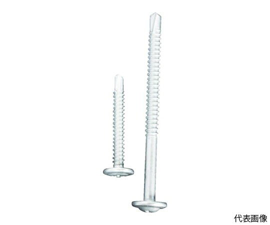 ●頭部高さが低いため、頭部の出っ張りが目立ちにくくサイディングやスパンドレルの重ね部などに適したドリルねじです。●サイディング・スパンドレルの重ね部に。●最大適合板厚（mm）：3.2●頭部径（mm）：11●頭部厚さ（mm）：2.5●適合ドラ...