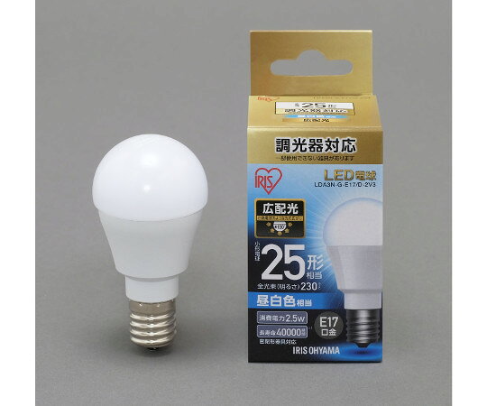 ●白熱電球のように広範囲に明るい広配光タイプなので、トイレや階段などの照明に最適なLED電球です。●口金サイズがE17口金なので、照明器具を替えることなくご使用いただけます。●調光器対応で密閉形器具にご使用可能です。●断熱材施工器具にはご使...